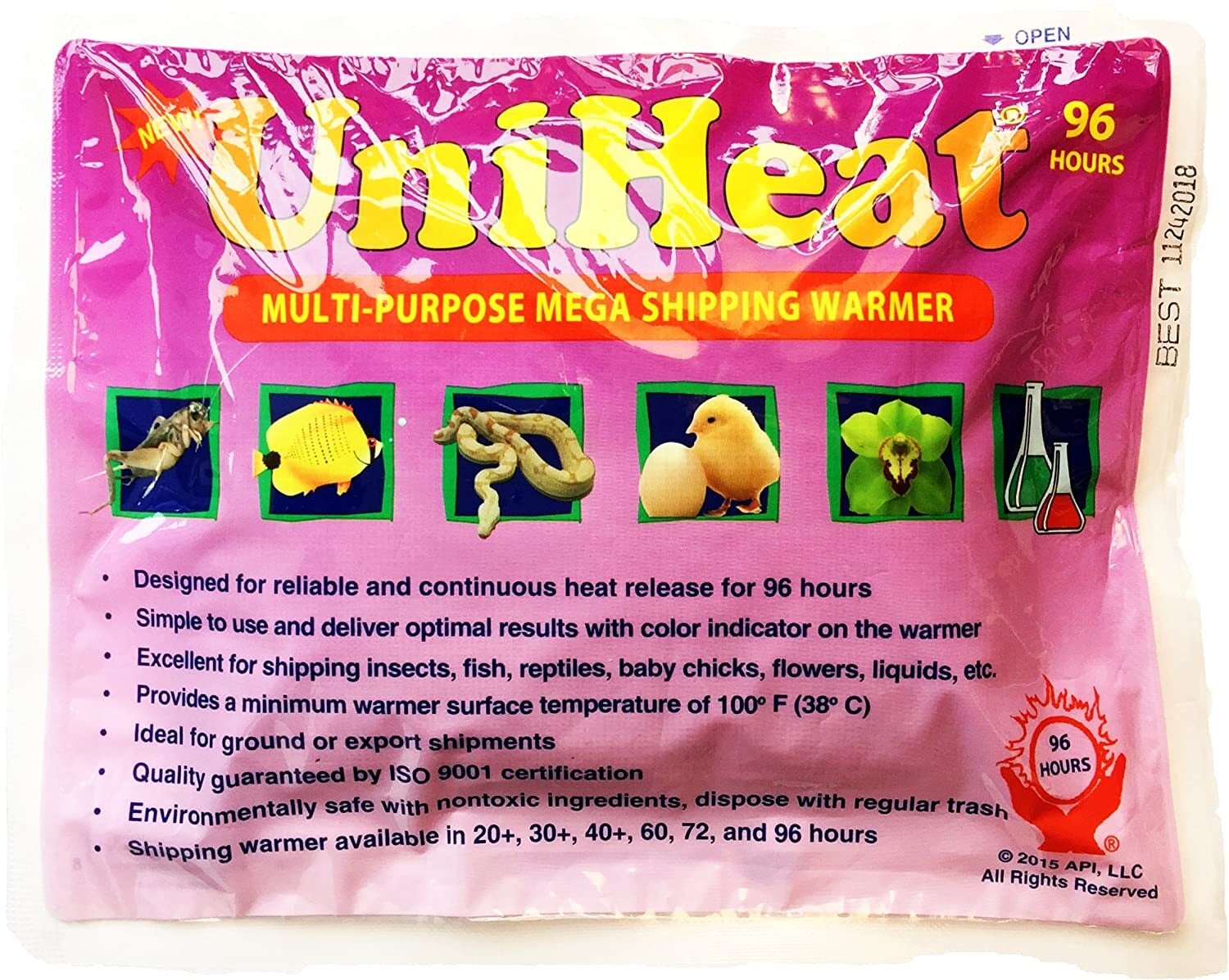 Shipping Warmer Heat Pack Uniheat 96 Hour | Botaniful
